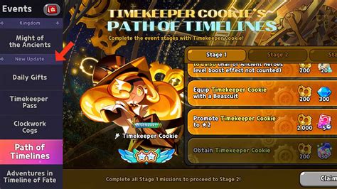 Cookie Run Kingdom Timeline Of Fate Update Guide