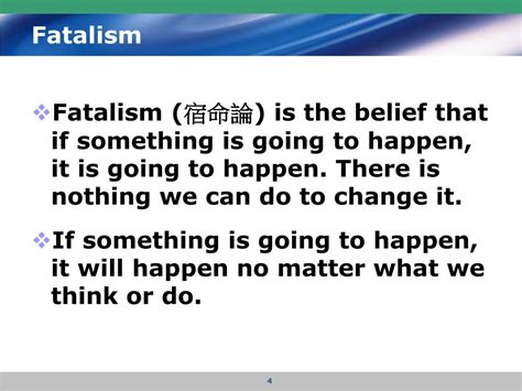 Ppt Fatalism Powerpoint Presentation Free Download Id 1704516