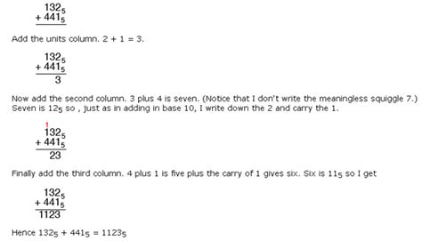 how to do basic arithmetic quinary number system