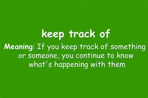 Keep Track Là Gì Cách Sử Dụng Và Ví Dụ Dễ Hiểu Nhất