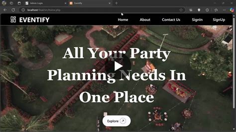 webdevelopment tailwindcss javascript php mysql eventplanning