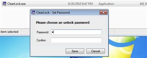ClearLock A Cool Transparent Desktop Lock For Windows