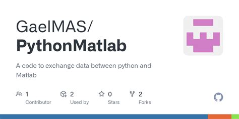 GitHub GaelMAS PythonMatlab A Code To Exchange Data Between Python And Matlab