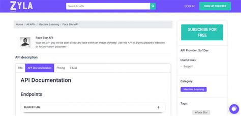 how to blur my face in pictures using an api