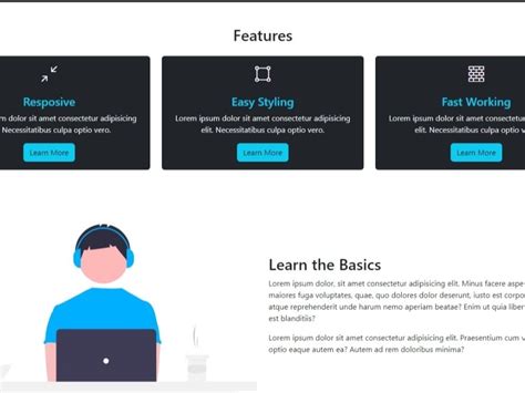 Responsive Landing Page with HTML,CSS(Bootstrap)&JS | Upwork