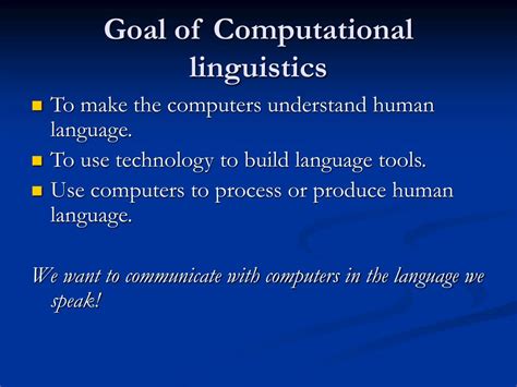 Ppt Introduction To Computational Linguistics Powerpoint Presentation Id 5312589
