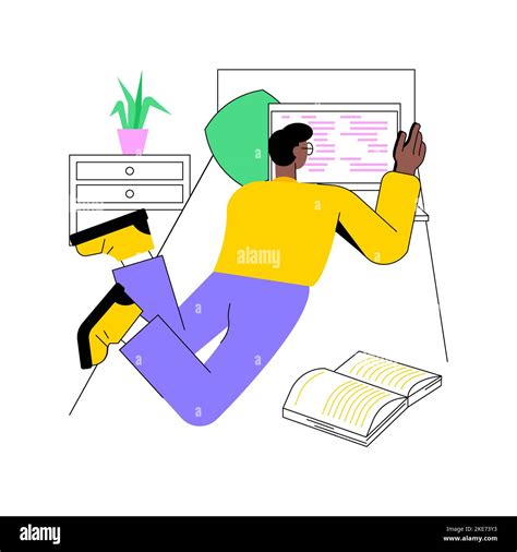 Development Course Isolated Cartoon Vector Illustrations Programming