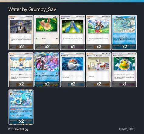 Water By Grumpy Sav Pokémon Tcg Pocket
