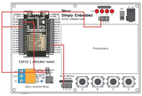 บอร์ดทดลอง Arduino และ Esp32 Nodemcu Dev Board แบบ 2in1