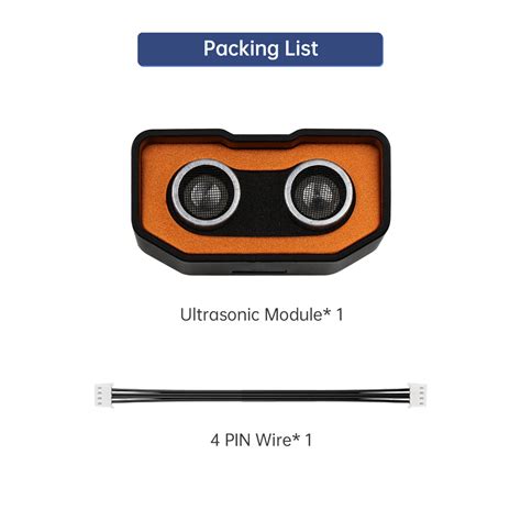 Hiwonder Ultrasonic Module Detection Distance Sensor Compatible With A