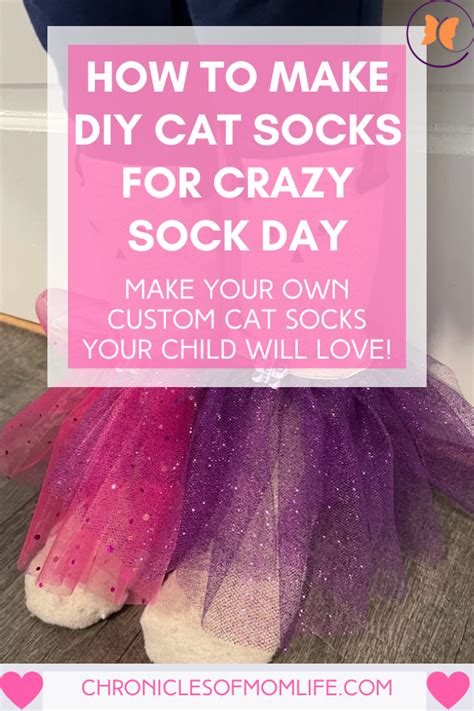 How To Make DIY Cat Socks For Crazy Sock Day