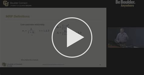 15 Modified Rodrigues Parameters Definitions Rigid Body Kinematics Ii Coursera