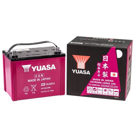 YUASA BATTERY Аккумулятор автомобильный, 62 А•ч, Обратная ...