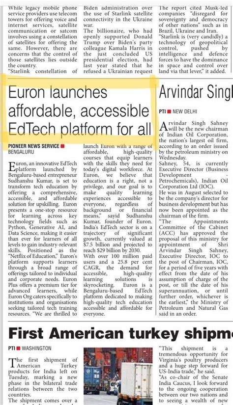 Shyam Mohan Tripathi On Linkedin Learnwitheuron Edtech Euronplus