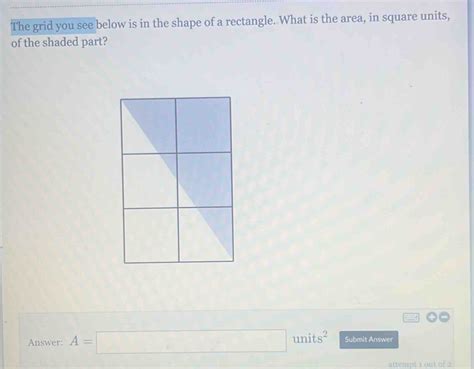 The Grid You See Below Is In The Shape Of A Rectangle What Is The Area In Square Units [math]