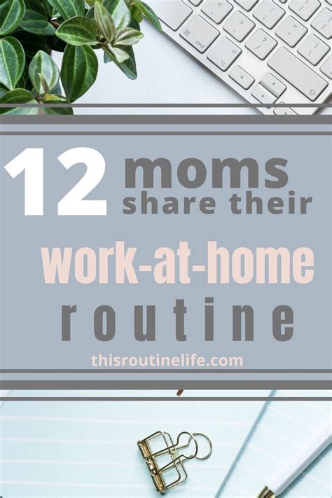 Work At Home Moms Share Their Daily Routine This Routine Life