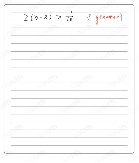 solved write the following sentence using mathematical symbols twice