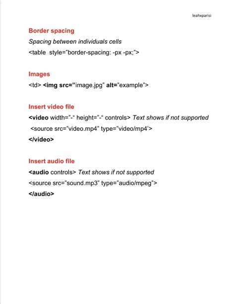 Ict 0417 Html Notes Rigcse