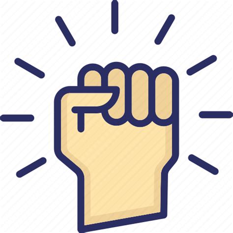 Autonomy Close Fist Hand Gesture Self Determination Sovereignty Icon