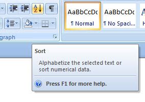 How To Sort Tables In Microsoft Office Word
