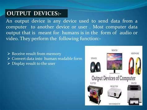 Input And Output Device Pptx