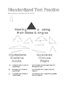 Naming Triangles By Angles And Sides By Roe S Boat TpT
