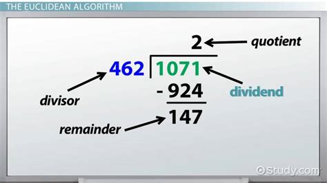 Euclidean Algorithm Diophantine Equation Examples Solutions Lesson Study Com