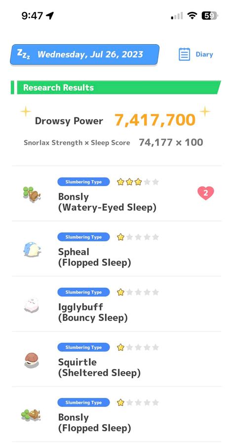 Drowsy Power To Attract 7 Pokémon Rpokemonsleep