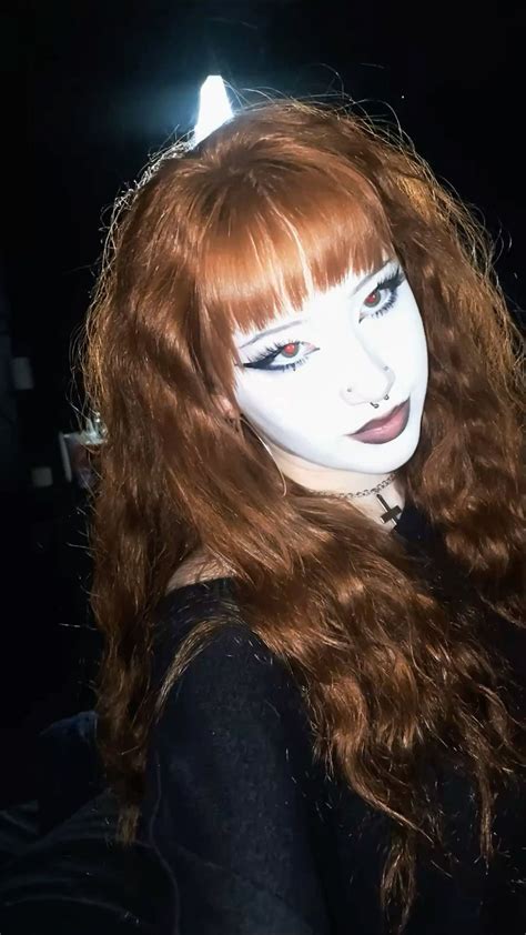 Ginger Hair Goth👩🏻‍🦰🖤 In 2025 Red Hair Goth Hair Makeup Looks
