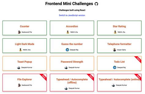 Frontend Challenges For Interview With Solutions Rfrontend