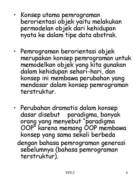 Pemrograman Berbasis Objek Ppt Download