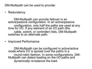 Device Mapper Multipathing Ppt Operating Systems Computer Software And Applications