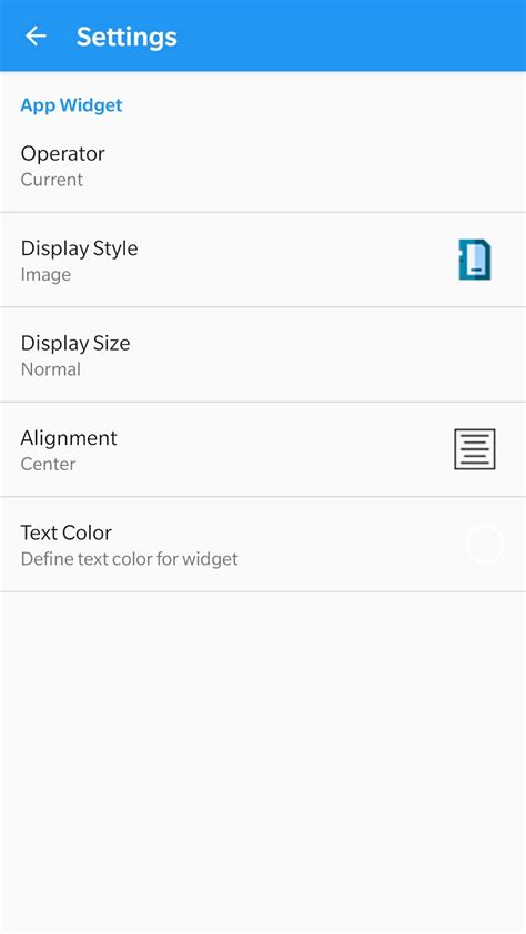 Operator Name Widget