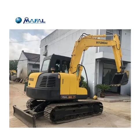 Used Excavator Hyundai 8 Ton Mini Excavator R80 Hydraulic Excavator