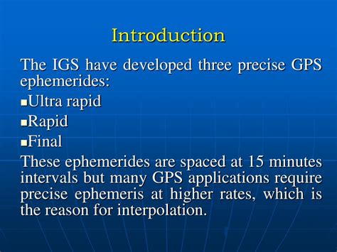 ppt performance evaluation of several interpolation methods for gps
