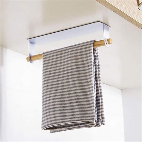 비 천공 주방 종이 홀더 걸레 롤 용지 보관함 화장실 욕실 수건 걸이 흰색