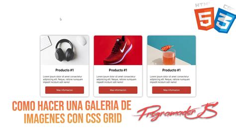 Como Hacer Cards Responsive Con Css Grid Programadorjs Youtube