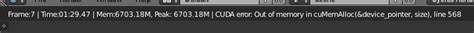 Rendering Help With Cuda Error Out Of Memory Blender Stack Exchange