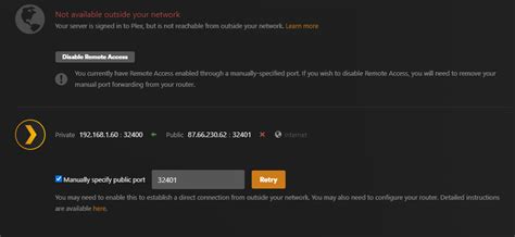 Remote Acces Dropping Seconds After Enabling Remote Access Plex Forum