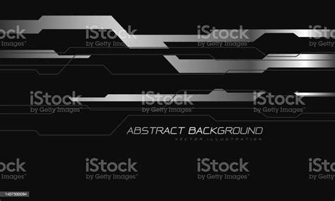 추상 실버 사이버 라인 기하학적 미래 지향적 인 회색 디자인 현대 기술 배경 벡터에 0명에 대한 스톡 벡터 아트 및 기타 이미지