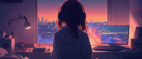 Anime Girl Lofi Wallpapers Wallpaper Cave
