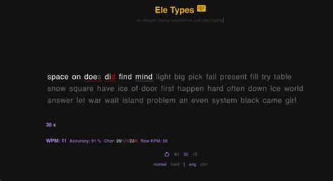 An Elegant Typing Test Website Using Reactjs