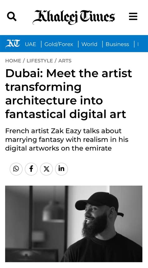 Zak Eazy On Linkedin Thanks To Khaleej Times For This Interview About Me My Story In Dubai And…