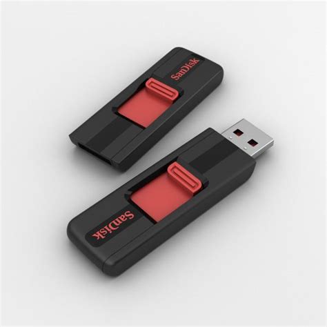 sandisk usb 플래시 드라이브 3d 모델 29 3ds c4d fbx lwo ma obj max free3d