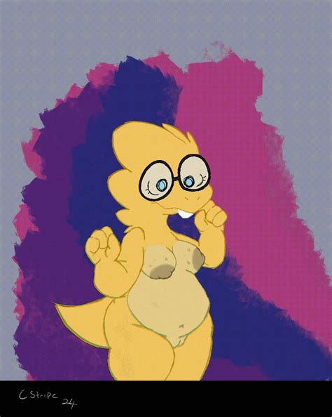 Rule 34 Alphys Anthro Blue Eyes Breasts Ceruleanstripe Eyewear Female