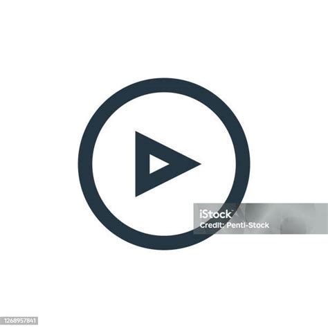 흰색 배경에서 격리된 벡터 아이콘을 재생합니다 개요 웹 사이트 디자인 및 모바일 응용 프로그램 개발을위한 얇은 라인 플레이 아이콘 얇은 선 재생 윤곽선 아이콘 벡터