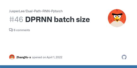 dprnn batch size · issue 46 · jusperlee dual path rnn pytorch · github