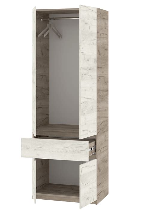 Передпокій Брайт 1700 х 520 х 2000 H Майстер Форм ДСП Дуб крафт сірий Дуб крафт білий