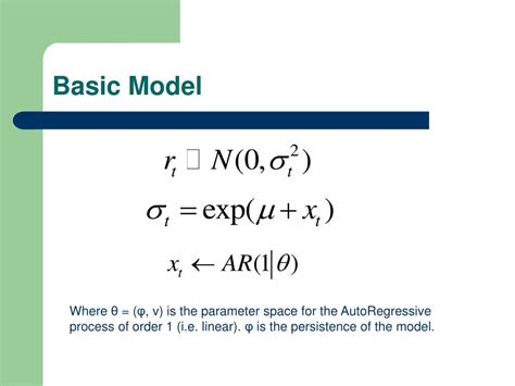 ppt stochastic volatility models bayesian framework powerpoint