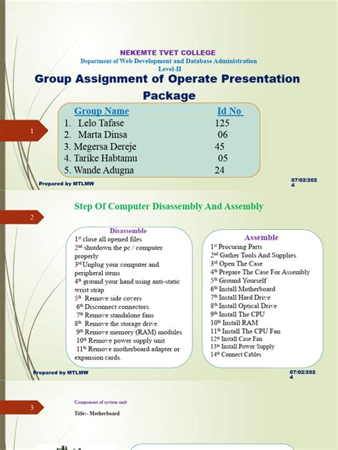 Presentation Package Pdf Computer Data Storage Computer Hardware